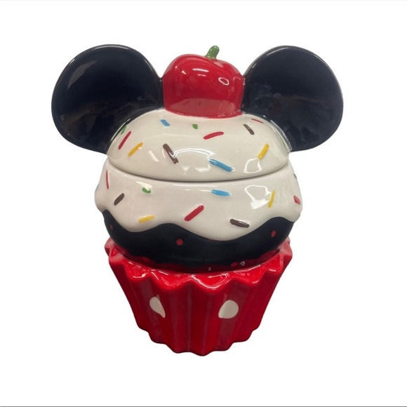 Disney | Kitchen | Disney Mickey Mouse Cupcake Cookie Jar Canister ...